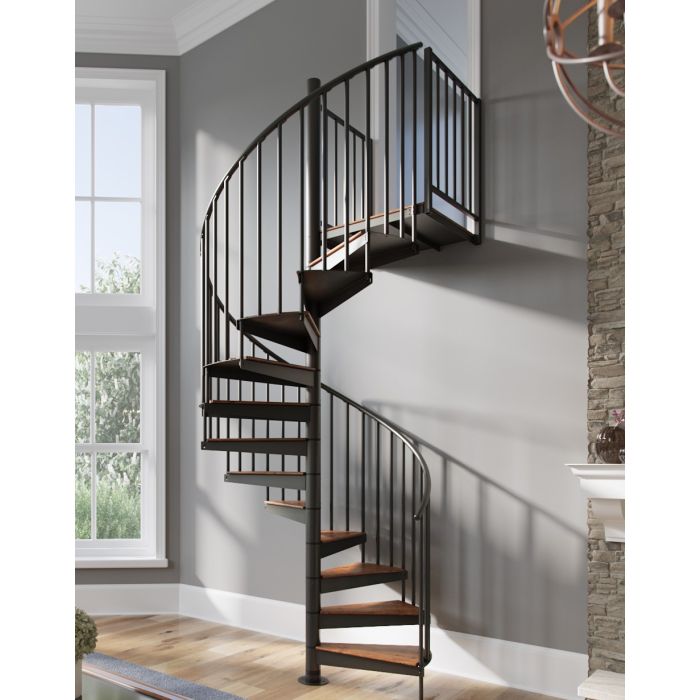 Mylen Condor Quick Ship Powder Coated Spiral Stairways