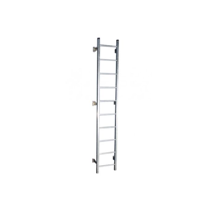 Demuth Standard Knocked Down Galvanized Fixed Steel Ladders