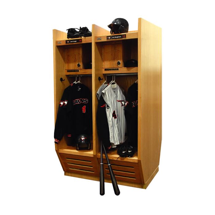 Hallowell Recruiter Wood Sports Lockers