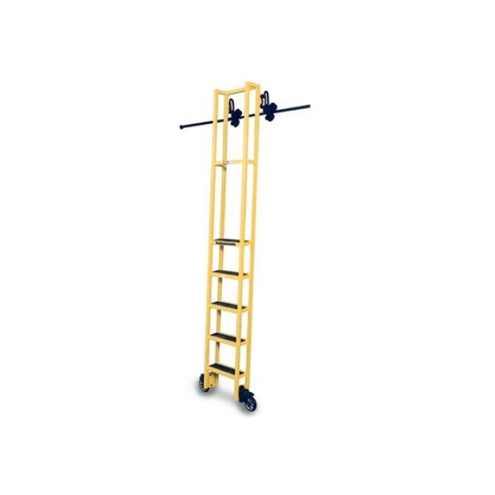 Cotterman Rolling Library Ladder | Steel Library Ladder
