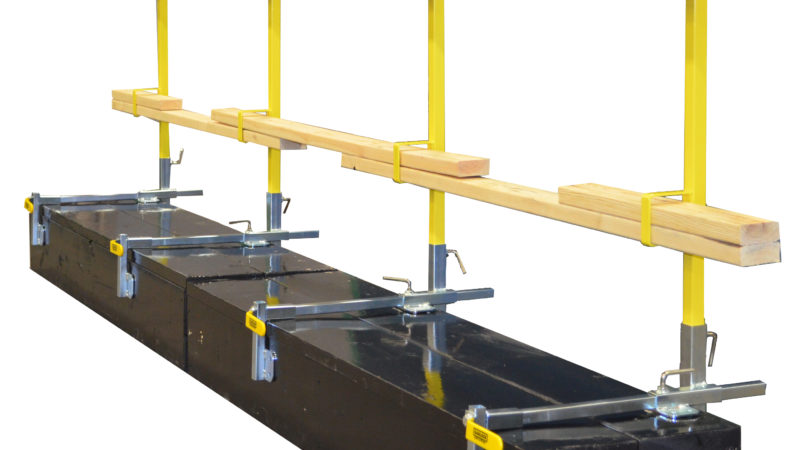 Kwik Kit Safety Rail Preassembled Safety Rail Sections That Speed Up