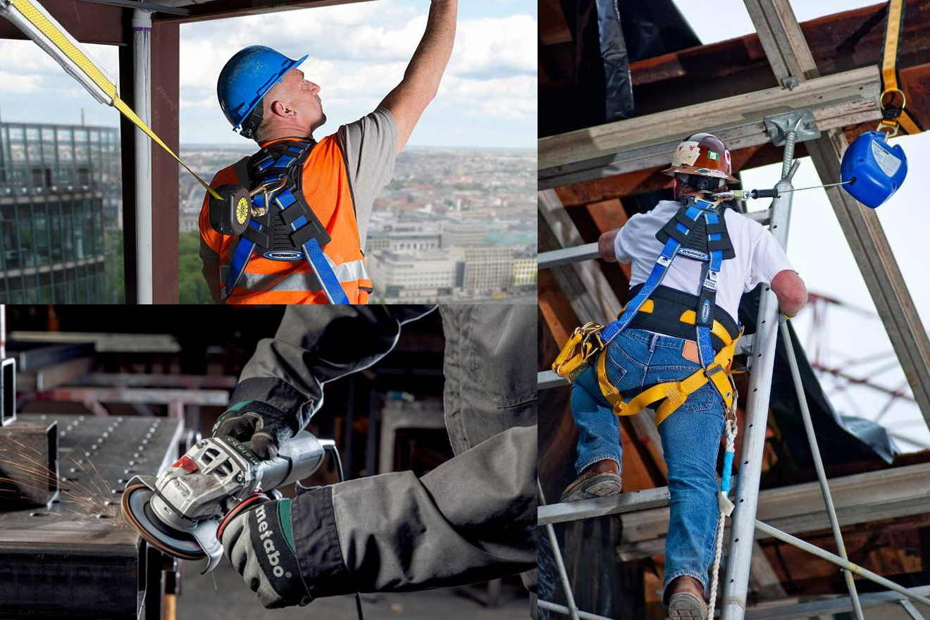 Industrial Safety Gear Worker Wearing His Personal Protective