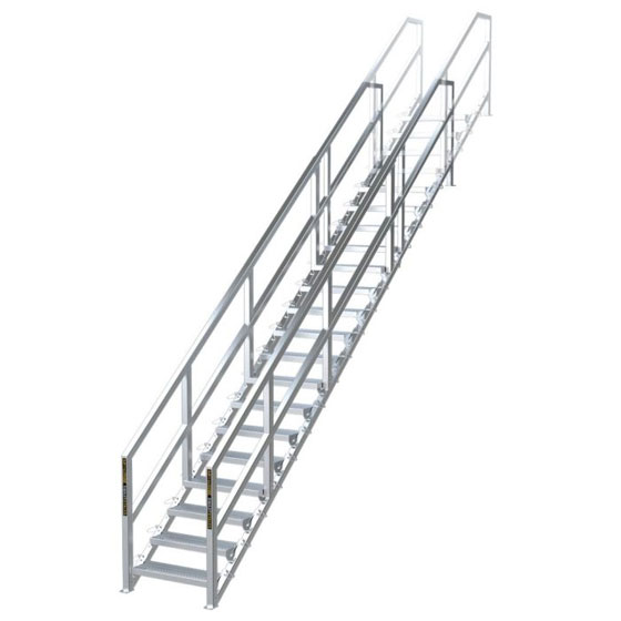 Unlock safety and savings with our OSHA/IBC compliant portable stairs